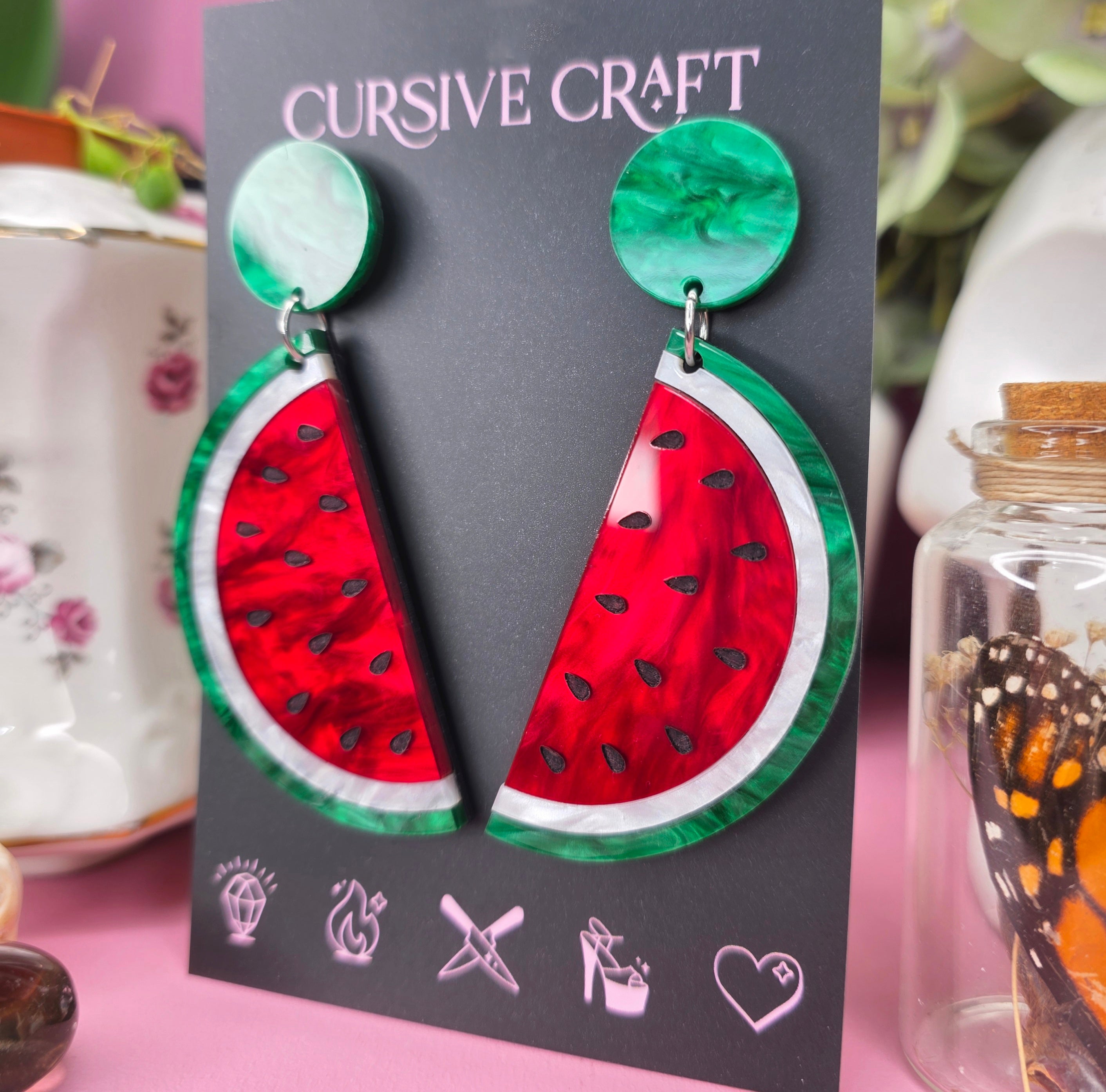 Large Watermelon Slices – Cursive Craft