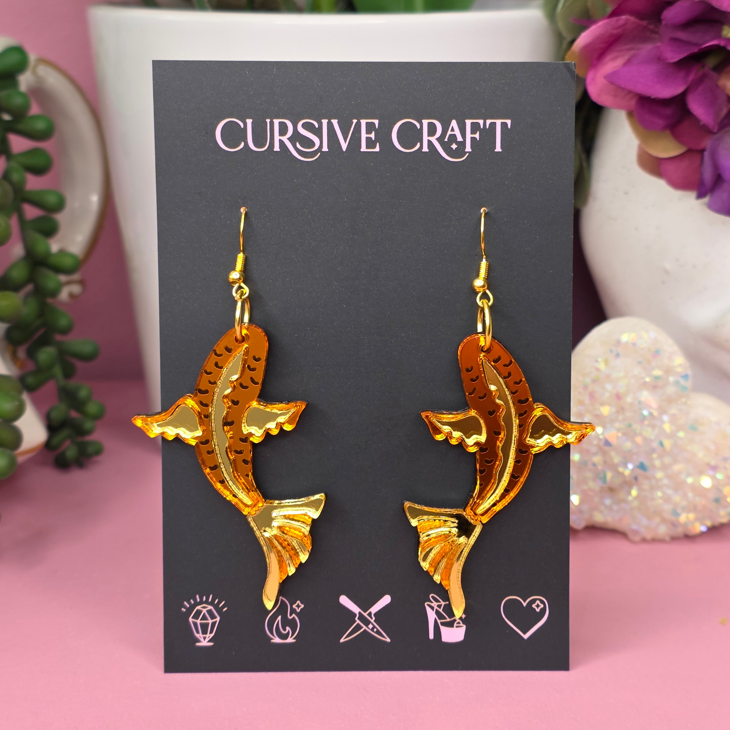 Koi Fish Dangles – Cursive Craft