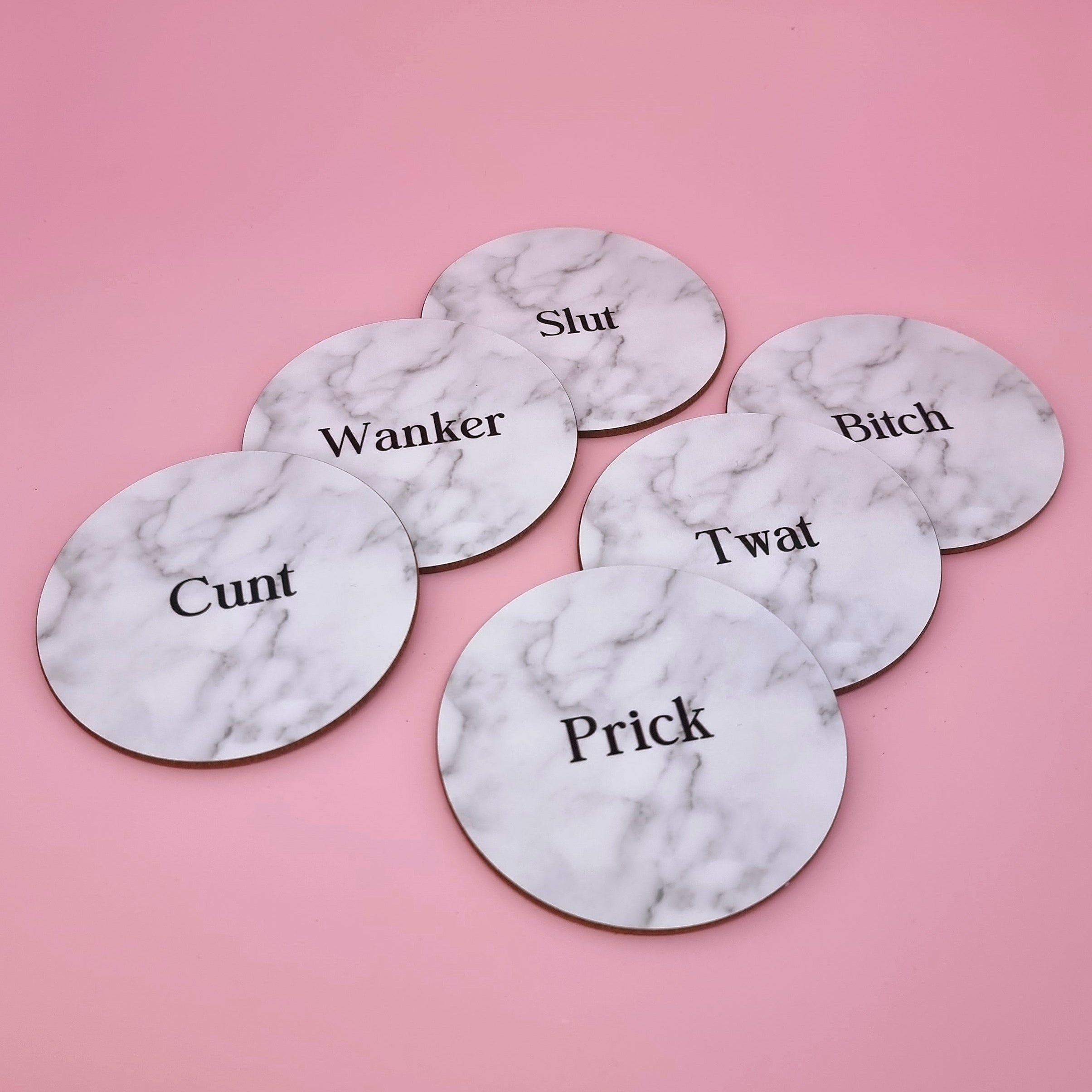 Sweary Coasters – Cursive Craft